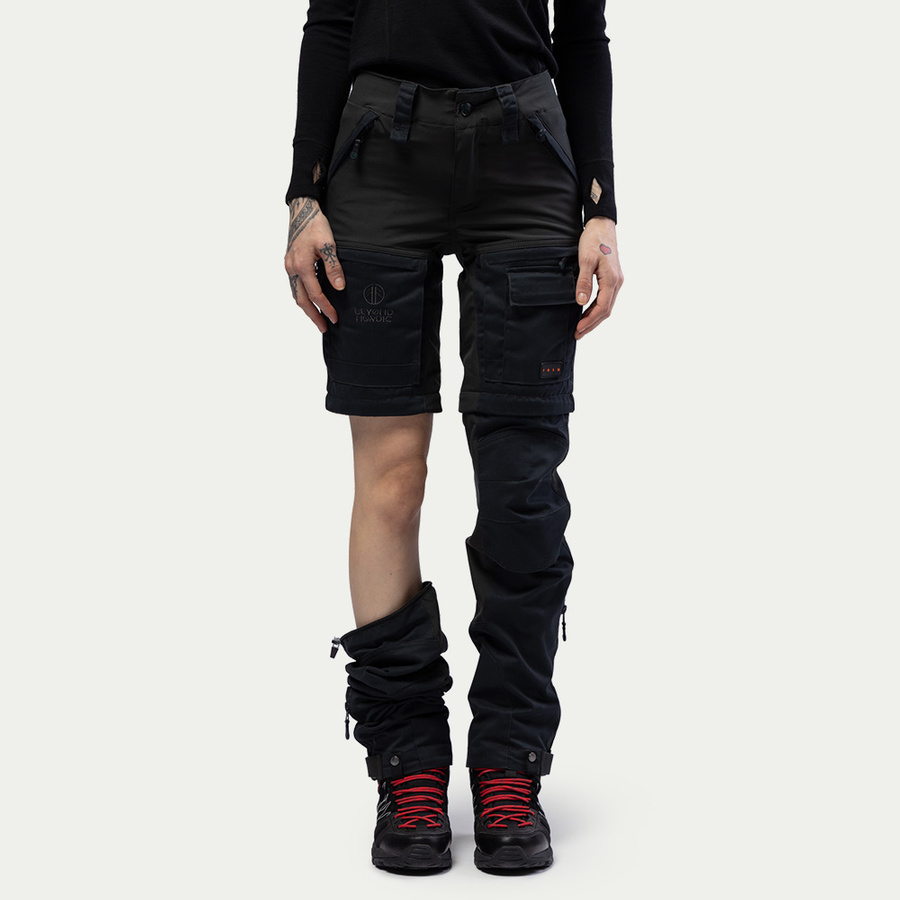 BN002 v2 Zip-Off Pants Women’s Off Black - Adaptable and Versatile ...
