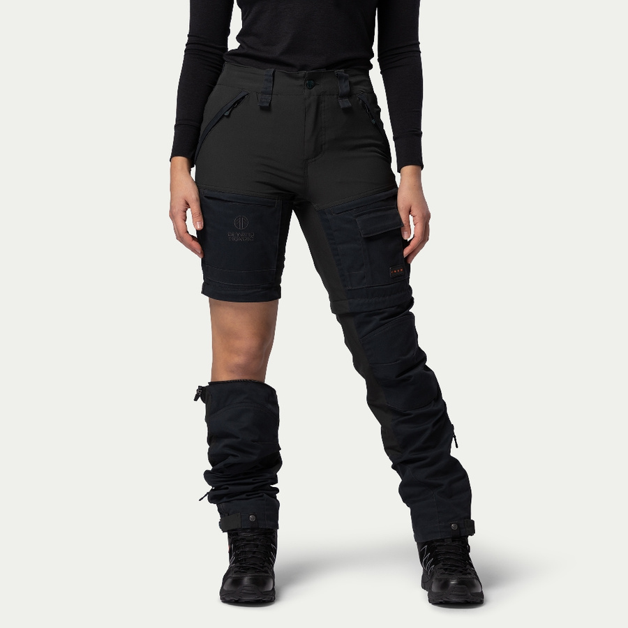 BN002 v2 Zip-Off Pants Women’s Off Black - Adaptable and Versatile ...