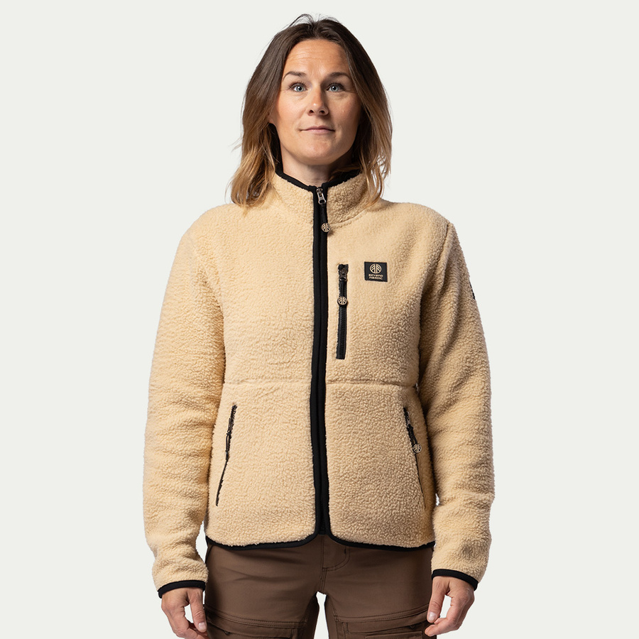 BN308 Retro Pile Fleece Women’s Beige – Soft, Warm and Stylish Fleece ...