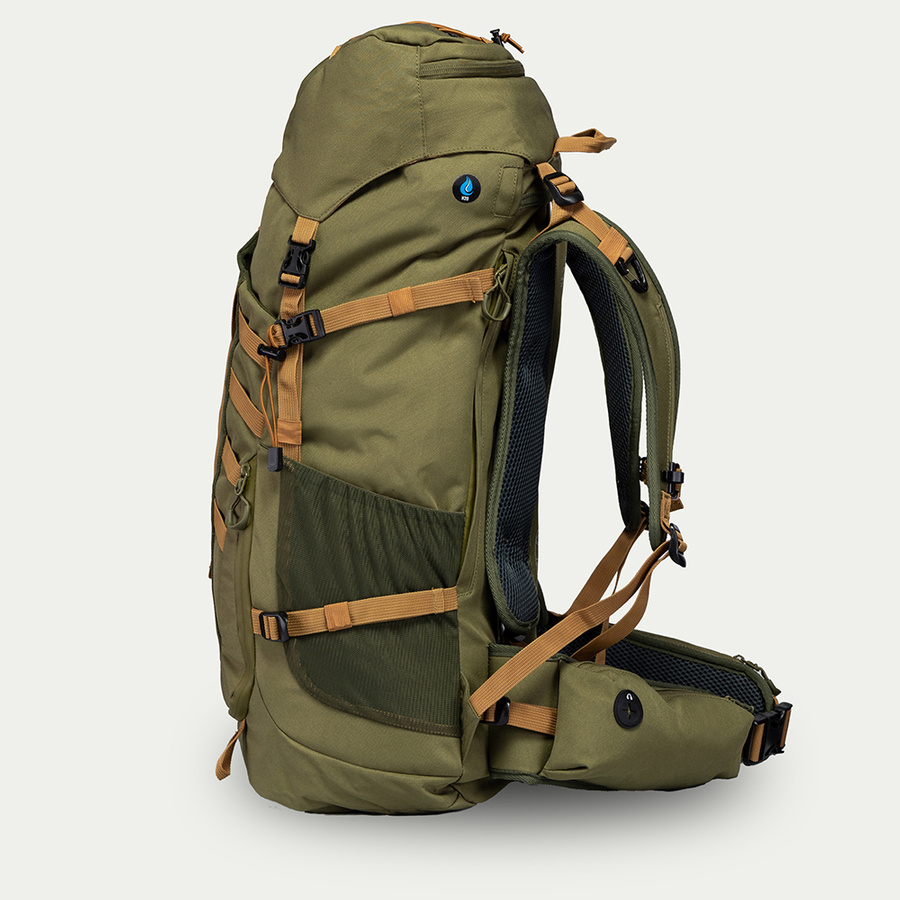 BN502 Hiking Backpack 55L Moss Green - Spacious & Lightweight - Beyond ...